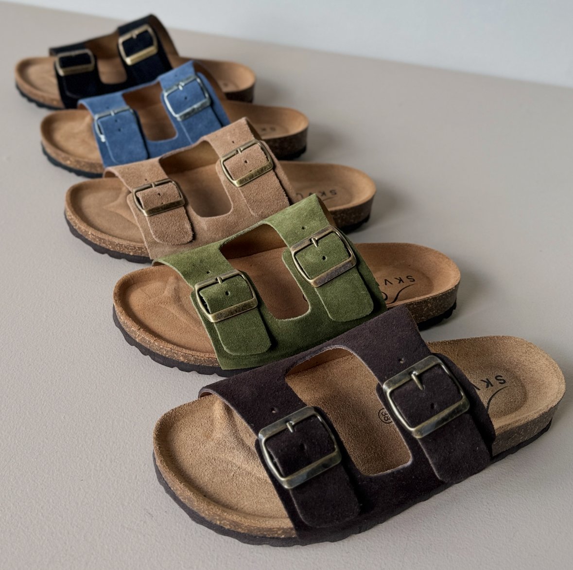 Bio sandaler ruskind blød sål